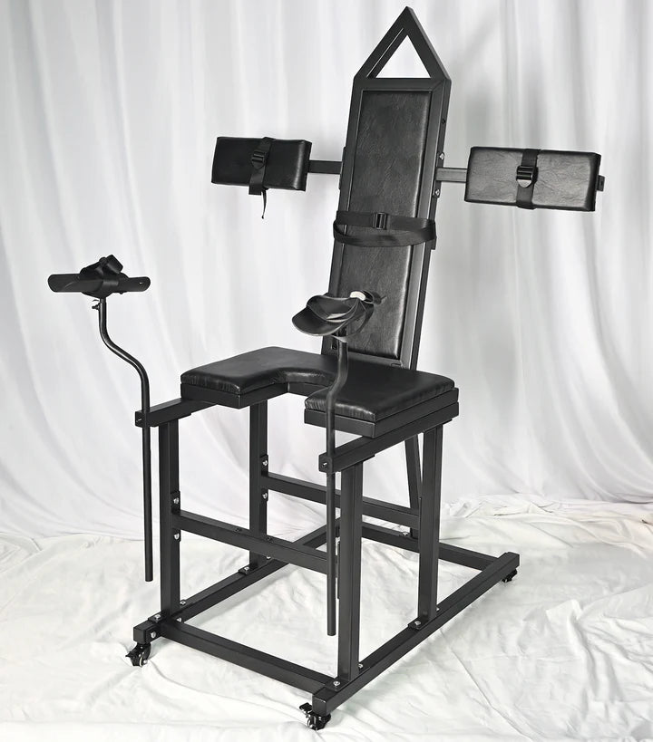 Gynecology Chair With Stirrups And Reclining Backrest