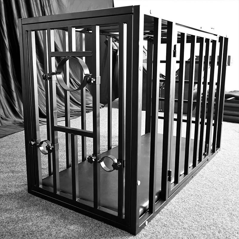 BDSM Cage: Double-Lock Position Cage | Heavy-Duty Bondage Cage